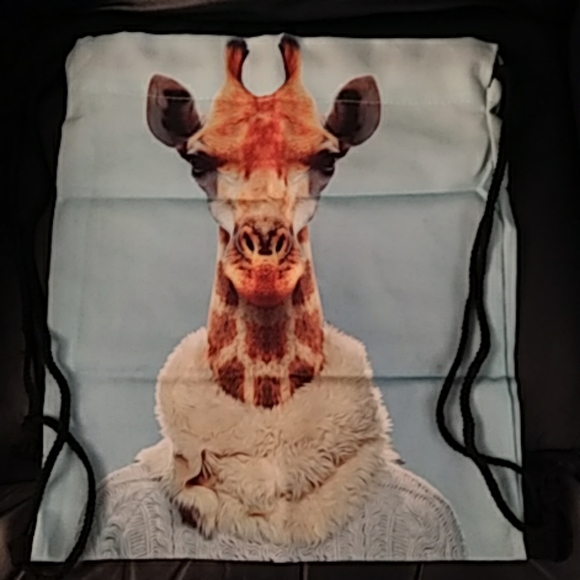 Bags | New Drawstring Shoulder Bag Backpack Giraffe | Poshmark